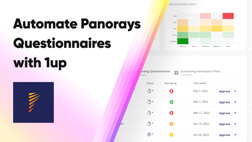 How to Automate Panorays Web Questionnaires with 1up