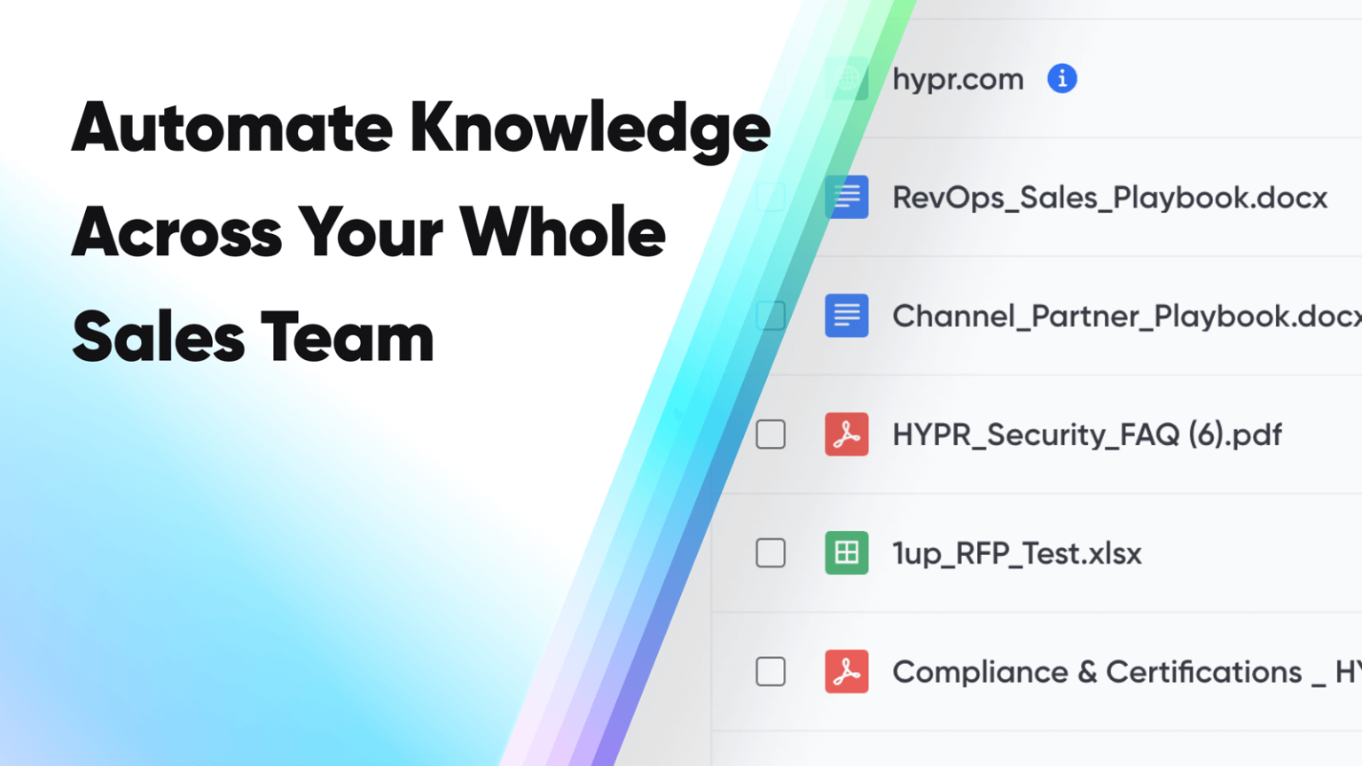 How to Build a Sales Knowledge Base - 1up.ai