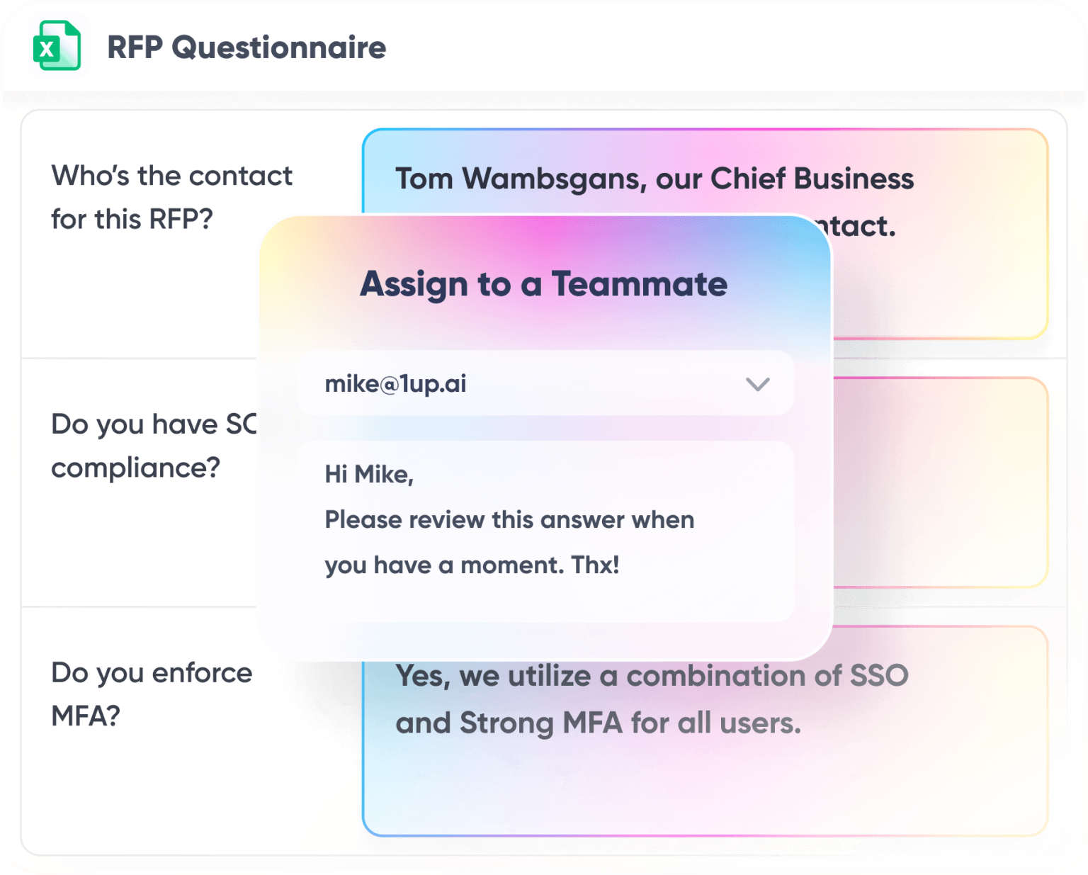 AI RFP Automation to Win Deals Faster - 1up.ai