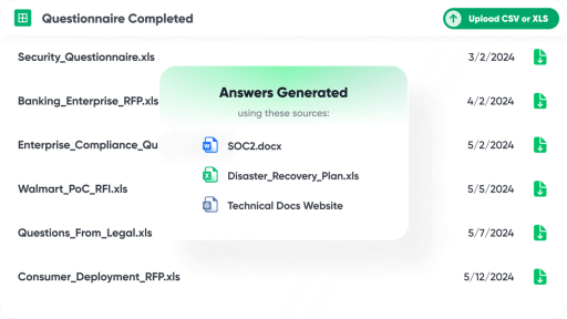 AI Security Questionnaire Automation - 1up.ai